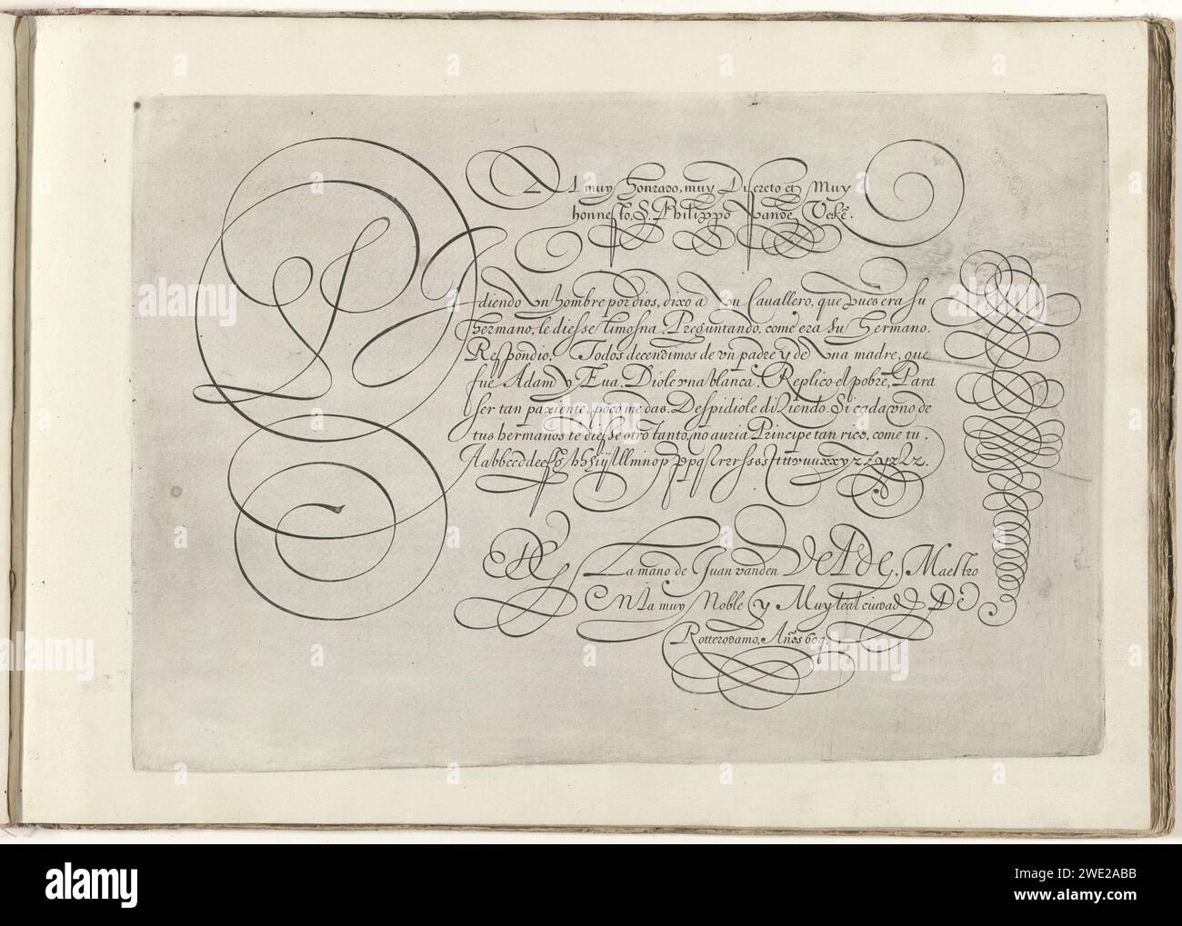 Write example: Al Muy Honrado, Simon Frisius, After Jan van de Velde (I ...