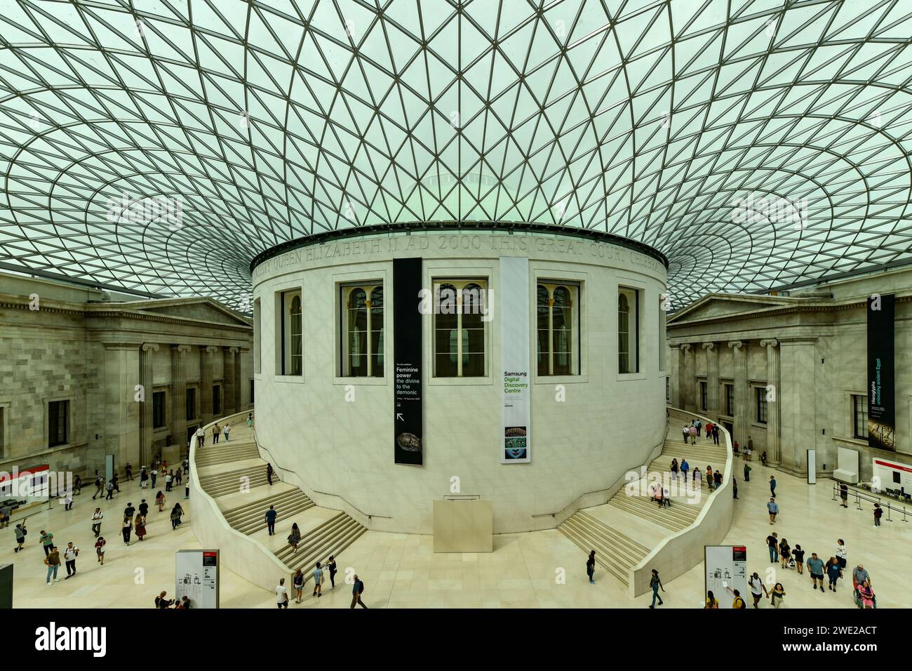 London, UK - Aug 28, 2022: The Great Court of The British Museum in ...