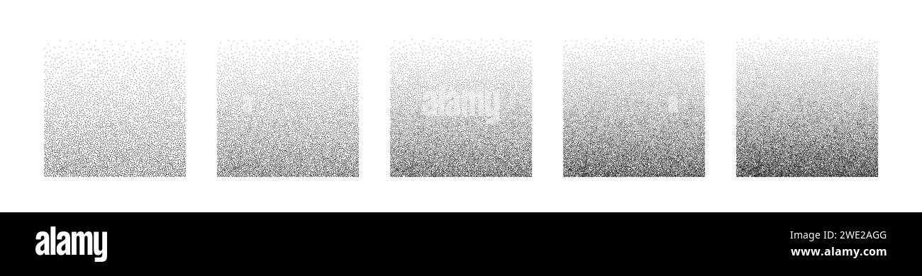 Gradient squares of grains. Noisy geometric shapes with gradation of ...