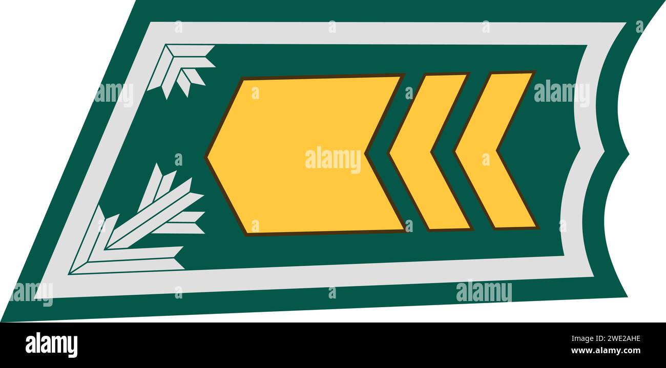 Shoulder pad military insignia for non-commissioned officers of the ...