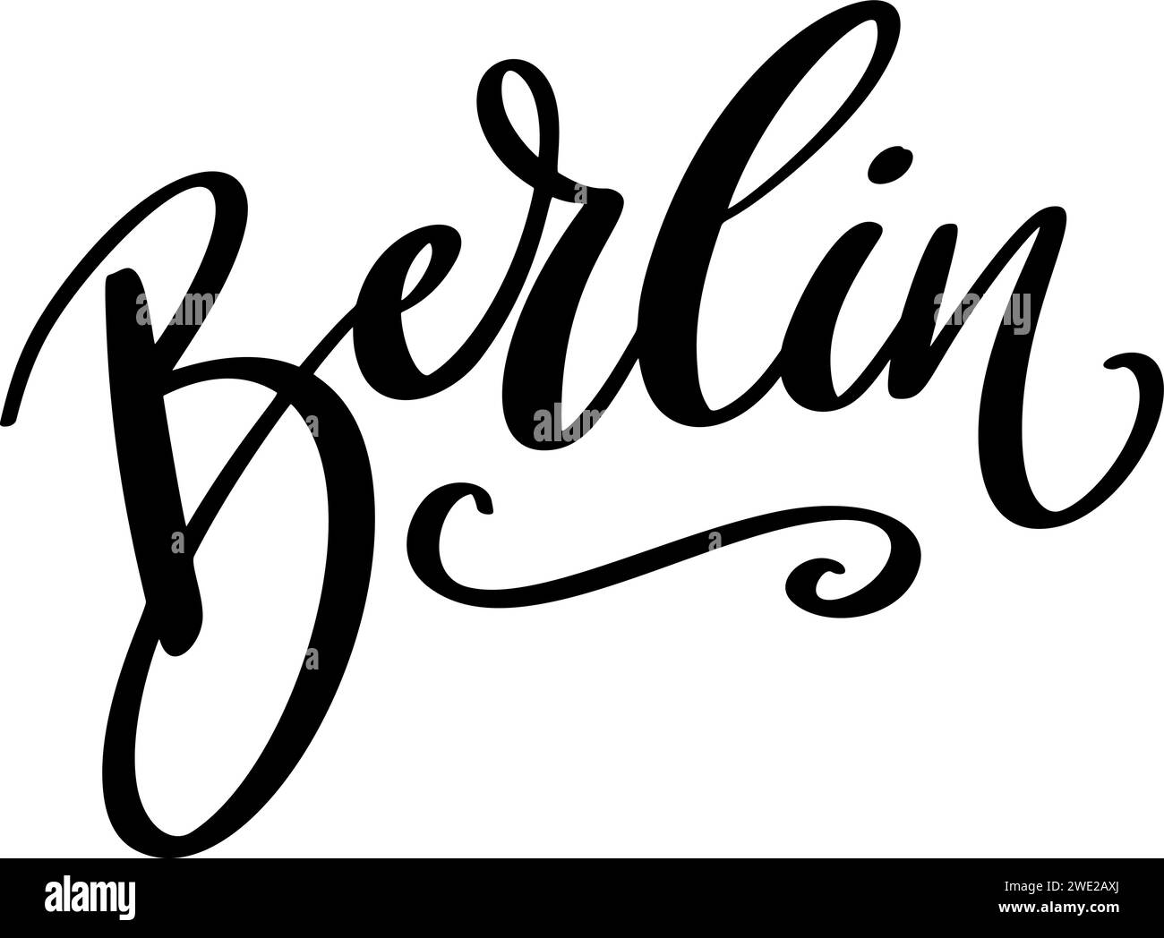 Berlin font Stock Vector Images - Alamy