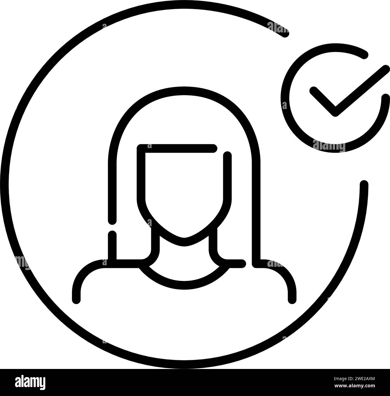 Right candidate for a job vacancy. Woman user profile picture and check ...