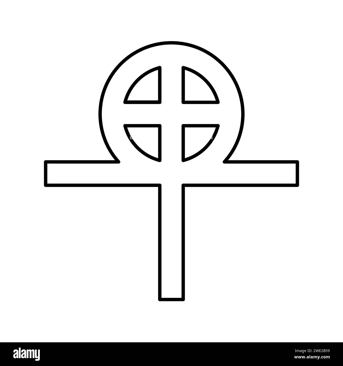 Gnosticism Color Concept Religion Isolated Element Digital Illustration For Web Page Mobile
