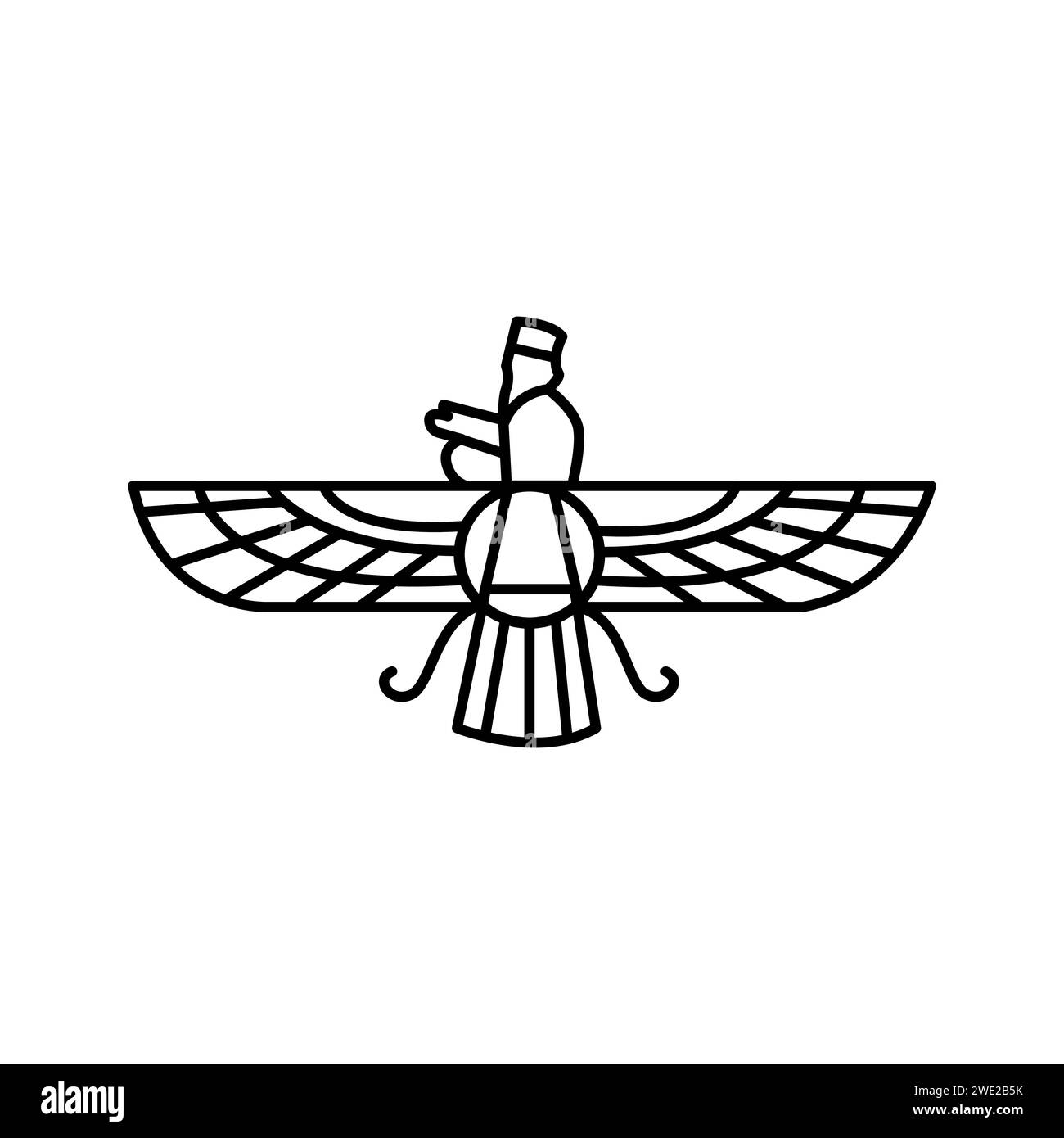 Zoroastrianism Color Concept Religion Isolated Element Digital