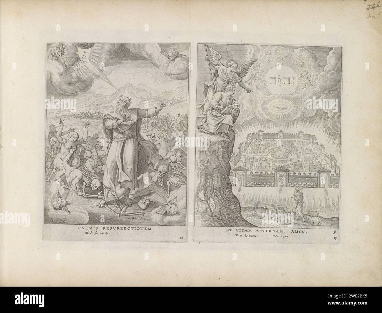 Johannes sees the new Jerusalem, 1643 print Illustration of the twelfth ...