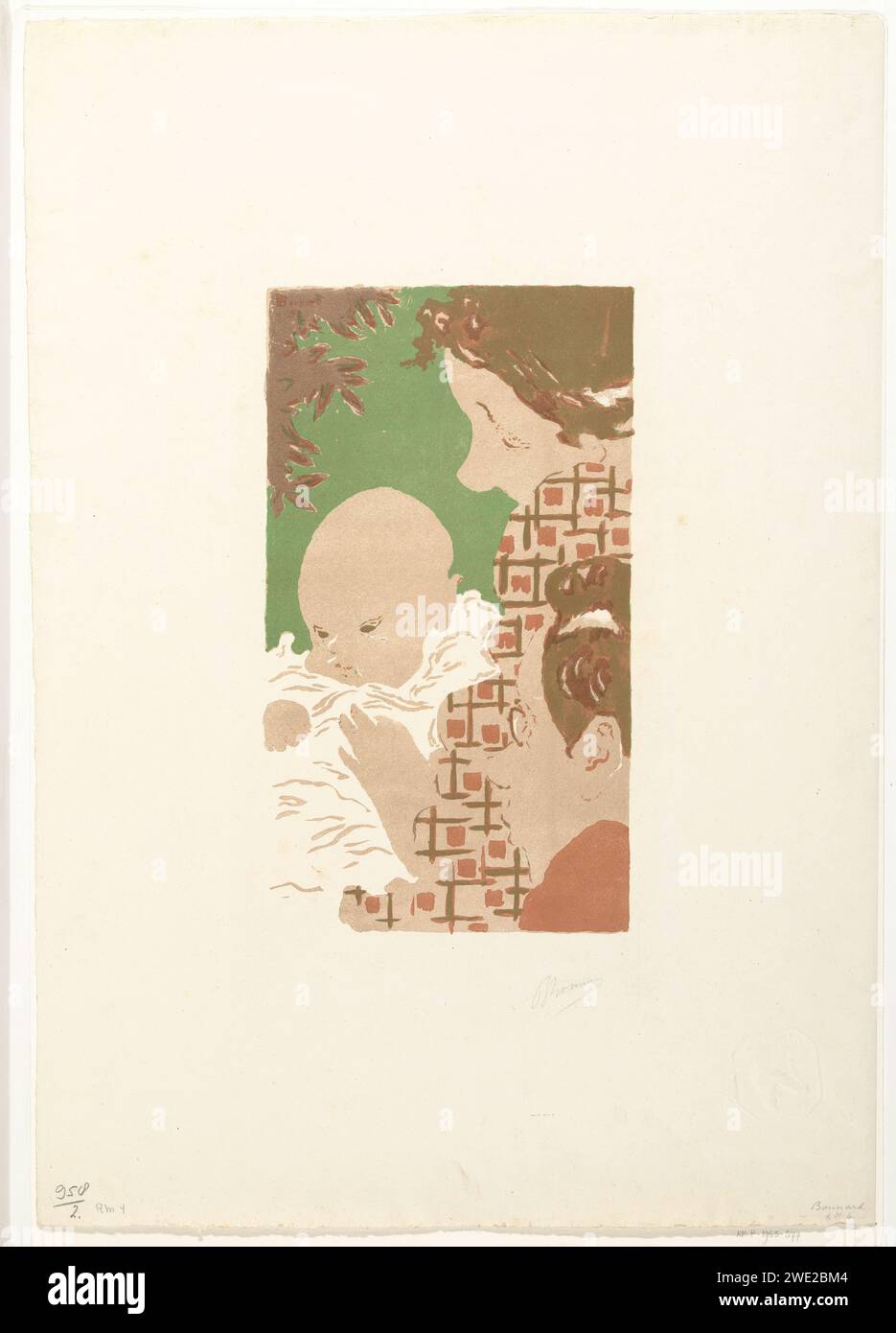 Andrée Terasse with son Jean and brother Pierre Bonnard, Pierre Bonnard ...