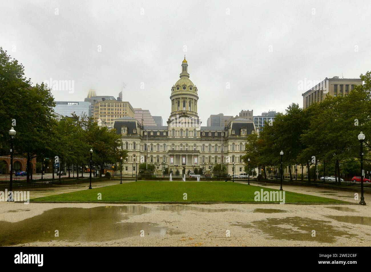 The City Hall of Baltimore Maryland. Baltimore City Hall is the ...