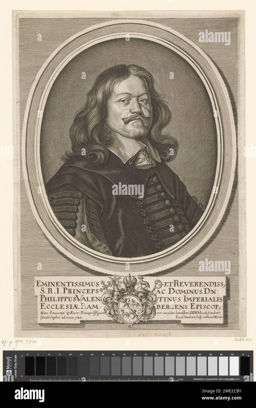 PortraT van Philipp Valentin Voit von Rieneck, Jakob von Sandrart ...