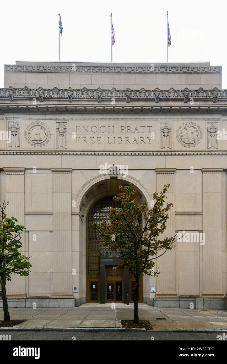 Enoch Pratt Free Library in Baltimore, Maryland. The Enoch Pratt Free ...