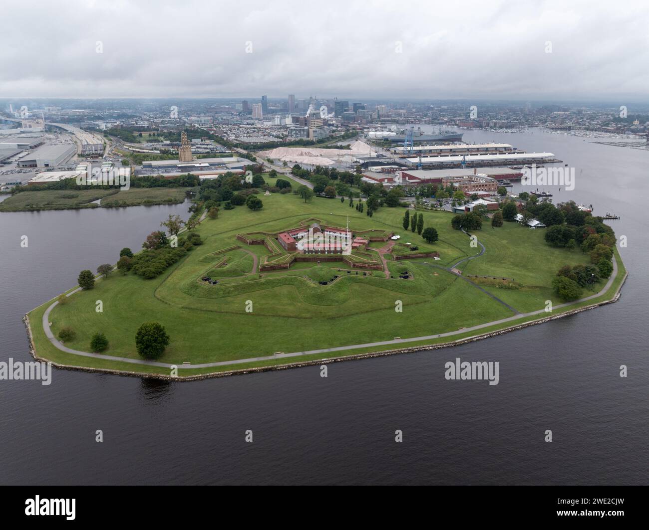 Fort McHenry is a historical American coastal pentagonal bastion fort ...