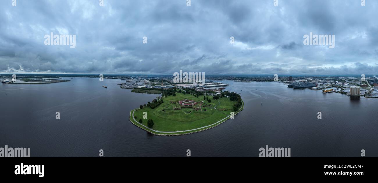Fort McHenry is a historical American coastal pentagonal bastion fort ...