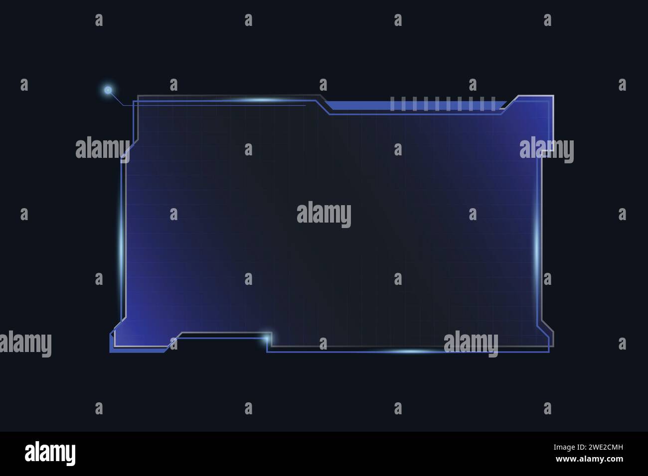 Abstract blue futuristic background of technology sci fi frame concept ...