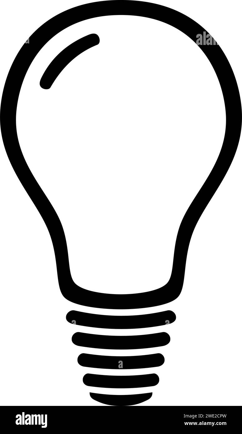 Electric light bulb logo Black and White Stock Photos & Images - Alamy