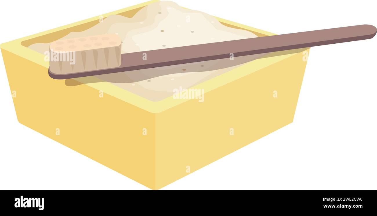 H2o powder care icon cartoon vector. Dental mouth. Cream tool paste ...