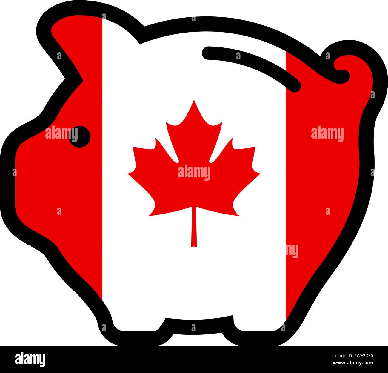 Canada currency icon vector vectors Cut Out Stock Images & Pictures - Alamy