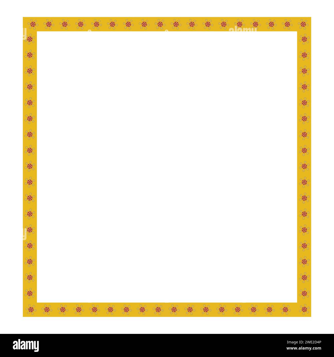 Golden thin rectangular frame on the white background. Perfect design ...