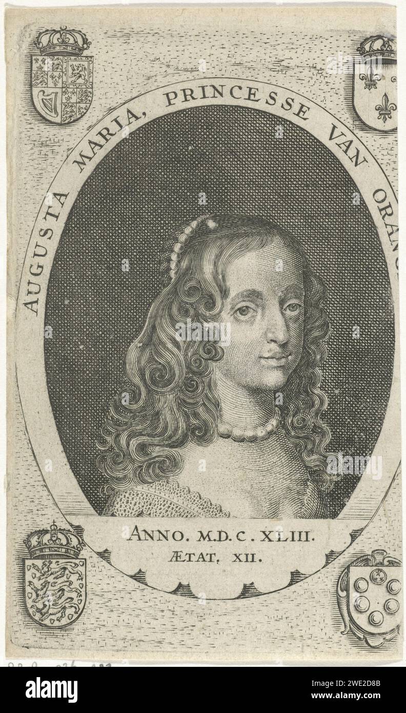 Portrait of Maria Henrietta Stuart, Princess of Orange, Paulus Lesire ...