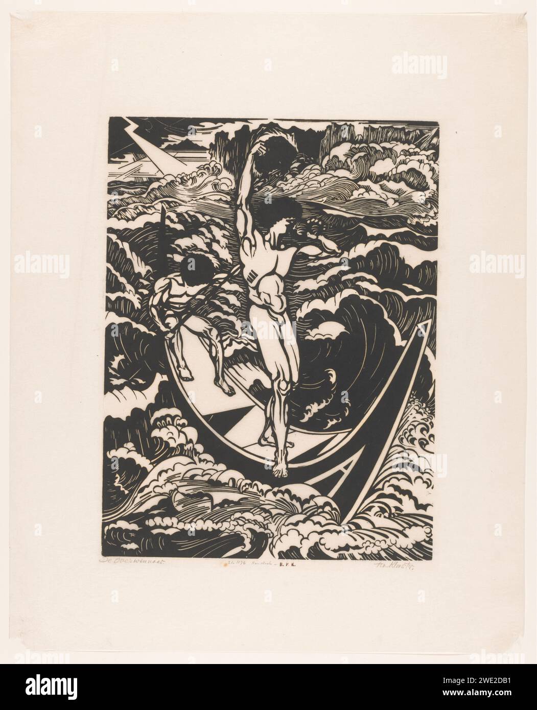 The victor, Johannes Frederik Engelbert ten Klooster, 1919 print ...