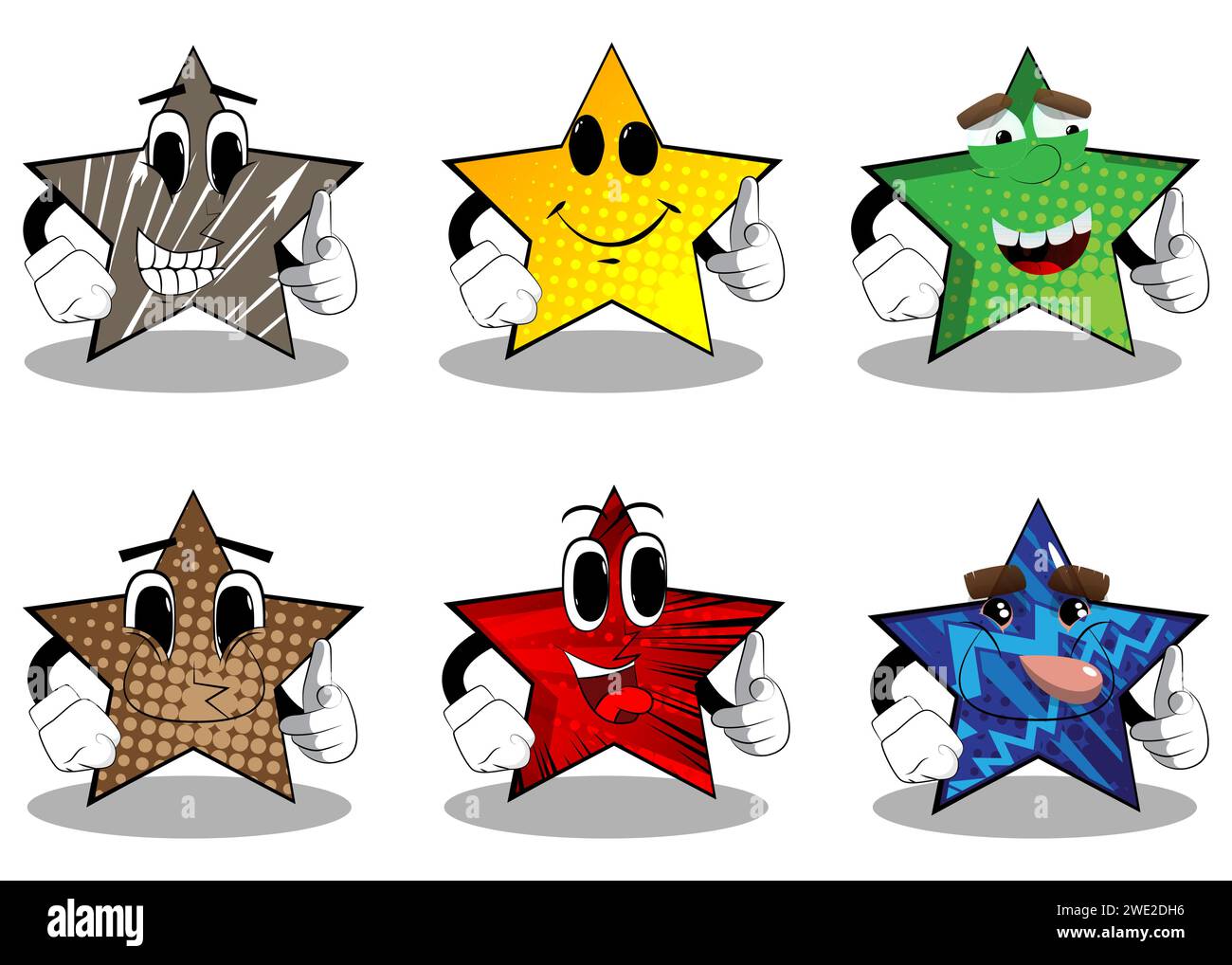 Star pointing at the viewer with his hand. Funny and cute cartoon ...