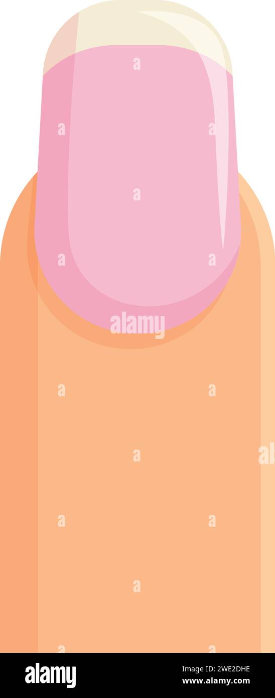 Pink beauty finger icon cartoon vector. Polish fashion. Center lady ...