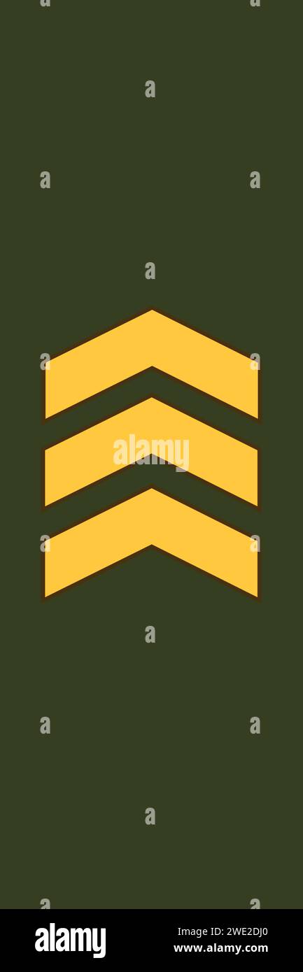 Shoulder pad military insignia for non-commissioned officers of the ...