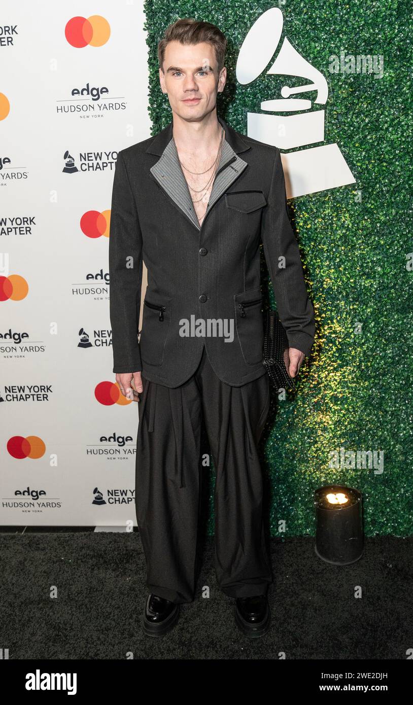 New York, USA. 22nd Jan, 2024. Jay Armstrong Johnson attends New York ...