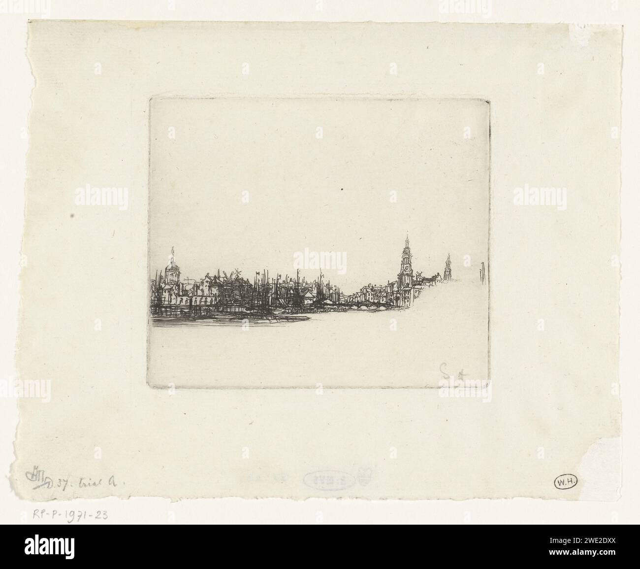View of Amsterdam, Francis Seymour Haden (SIR), 1863 print View of the ...