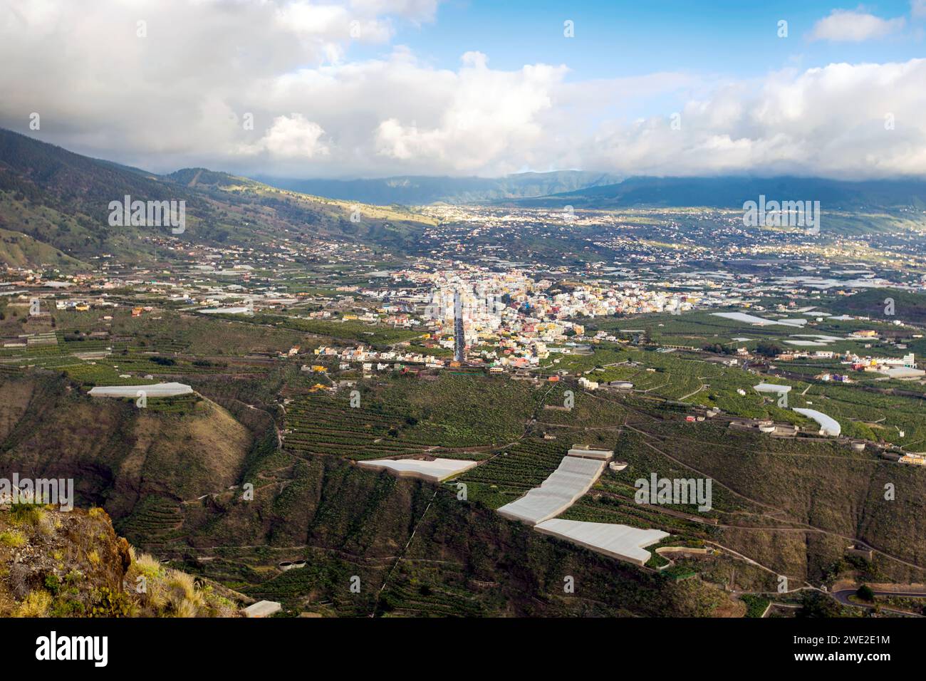 View on the Aridane Valley on the island of La Palma (Canaries, Spain ...