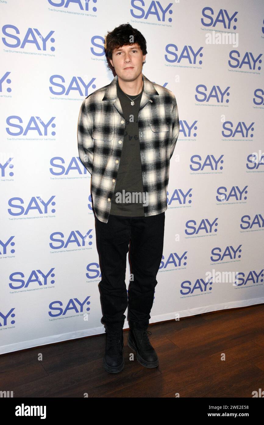 New York, NY, USA. 22nd Jan, 2024. Zach Justice at the 10th Annual Paul ...