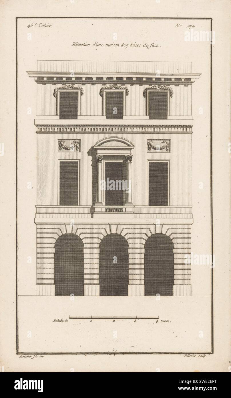 Facade Met Rondbogen in Balkon, Jean Pelletier, After just Nathan ...