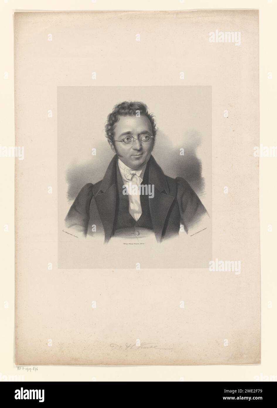 Portrait of an unknown man, possibly expertise, Carl Eduard Leschke ...