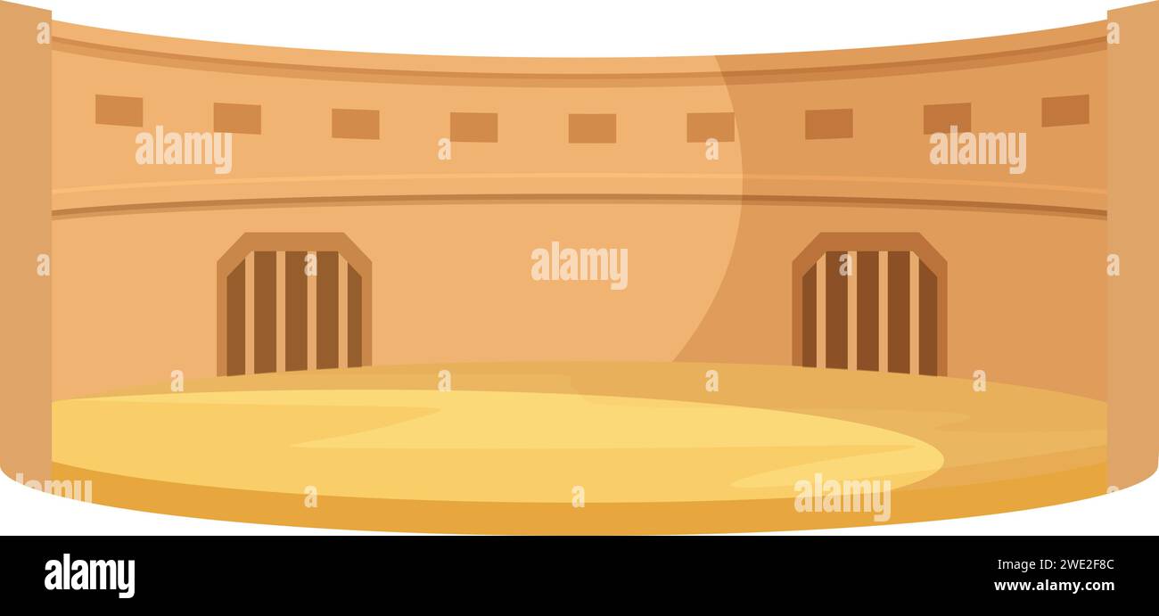 Coliseum icon cartoon vector. Stage capital stadium. Roman senate Stock ...