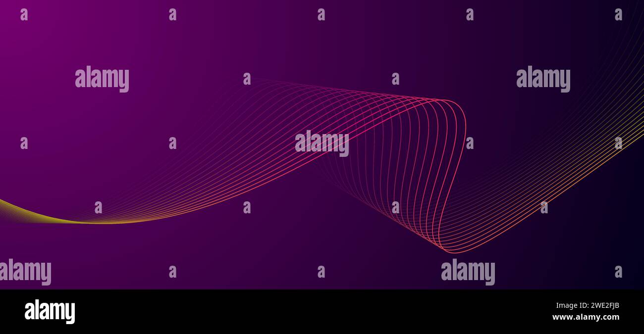 colorful motion sound wave on a gradient background. Vector ...