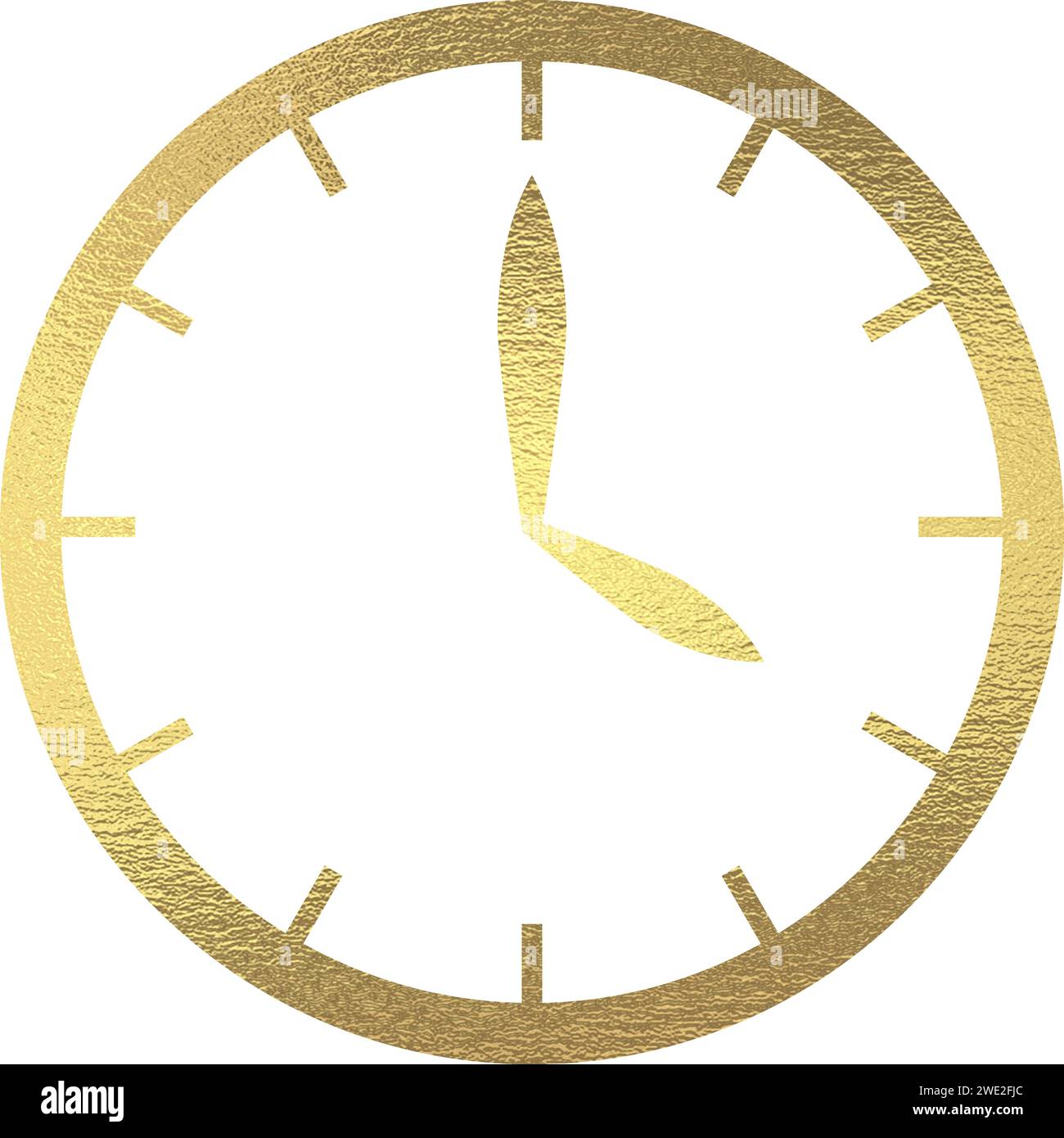 Golden face clock Stock Vector Images - Alamy