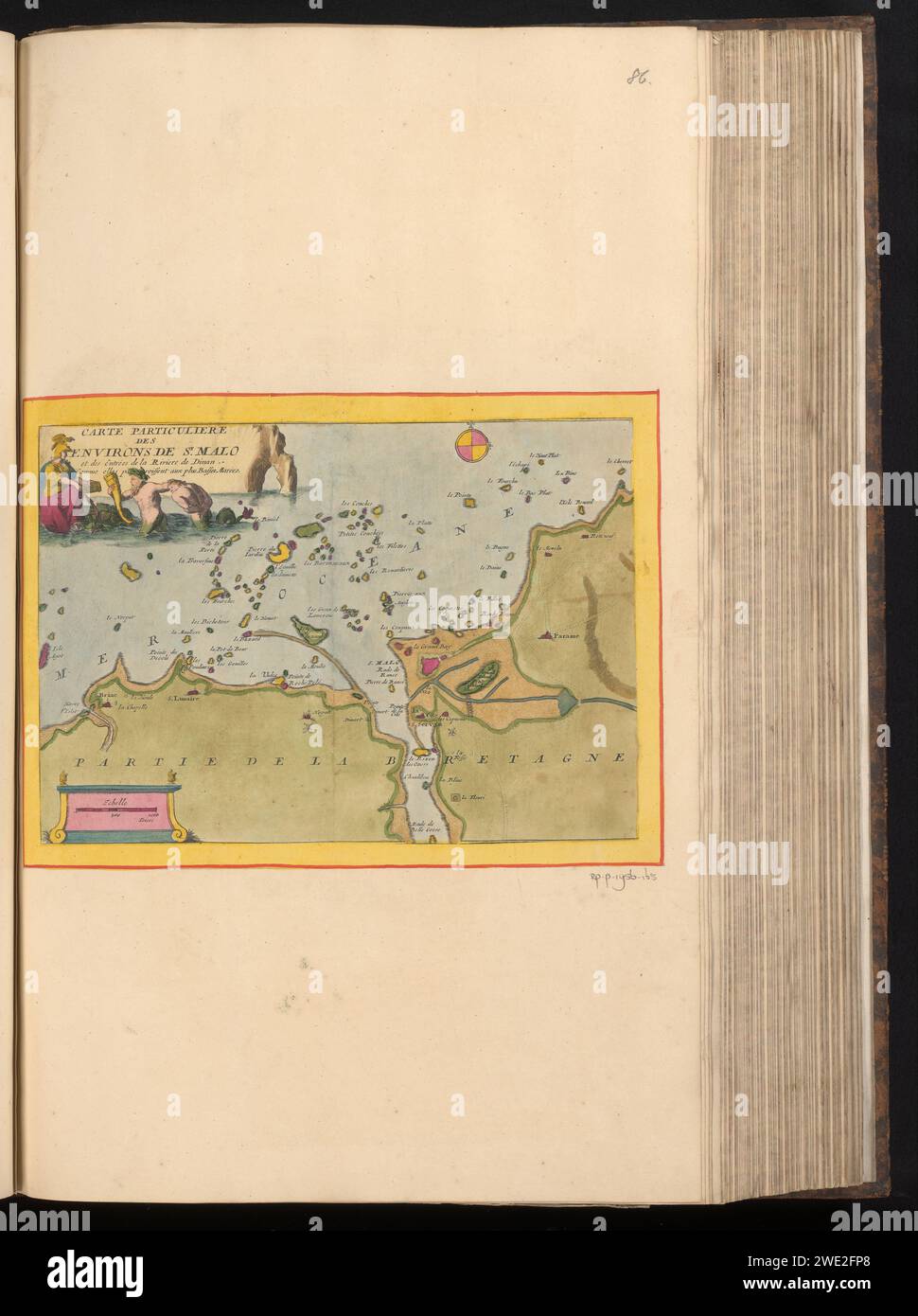 Saint malo map hi-res stock photography and images - Alamy