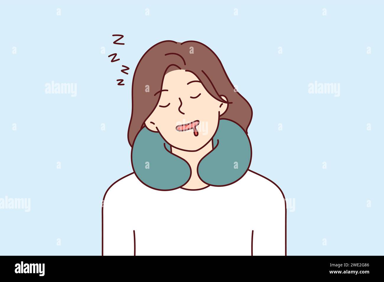 Woman drooling hi-res stock photography and images - Alamy