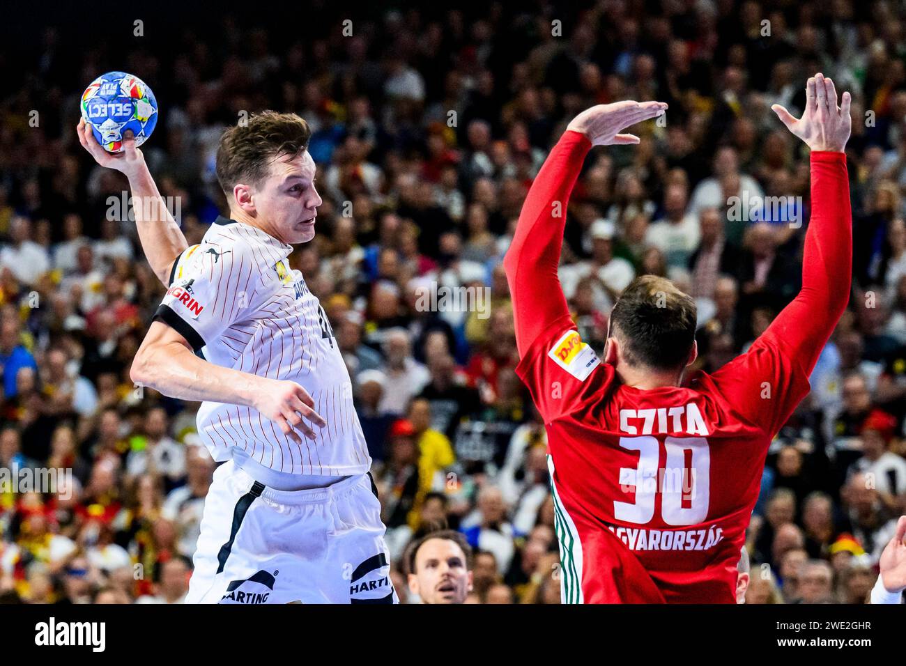 Cologne, Germany. 22nd Jan, 2024. Handball: European Championship ...