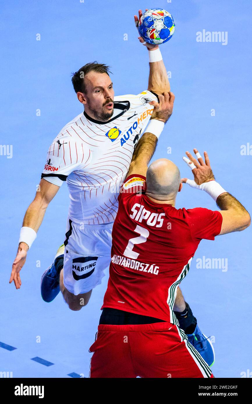 Cologne, Germany. 22nd Jan, 2024. Handball: European Championship ...