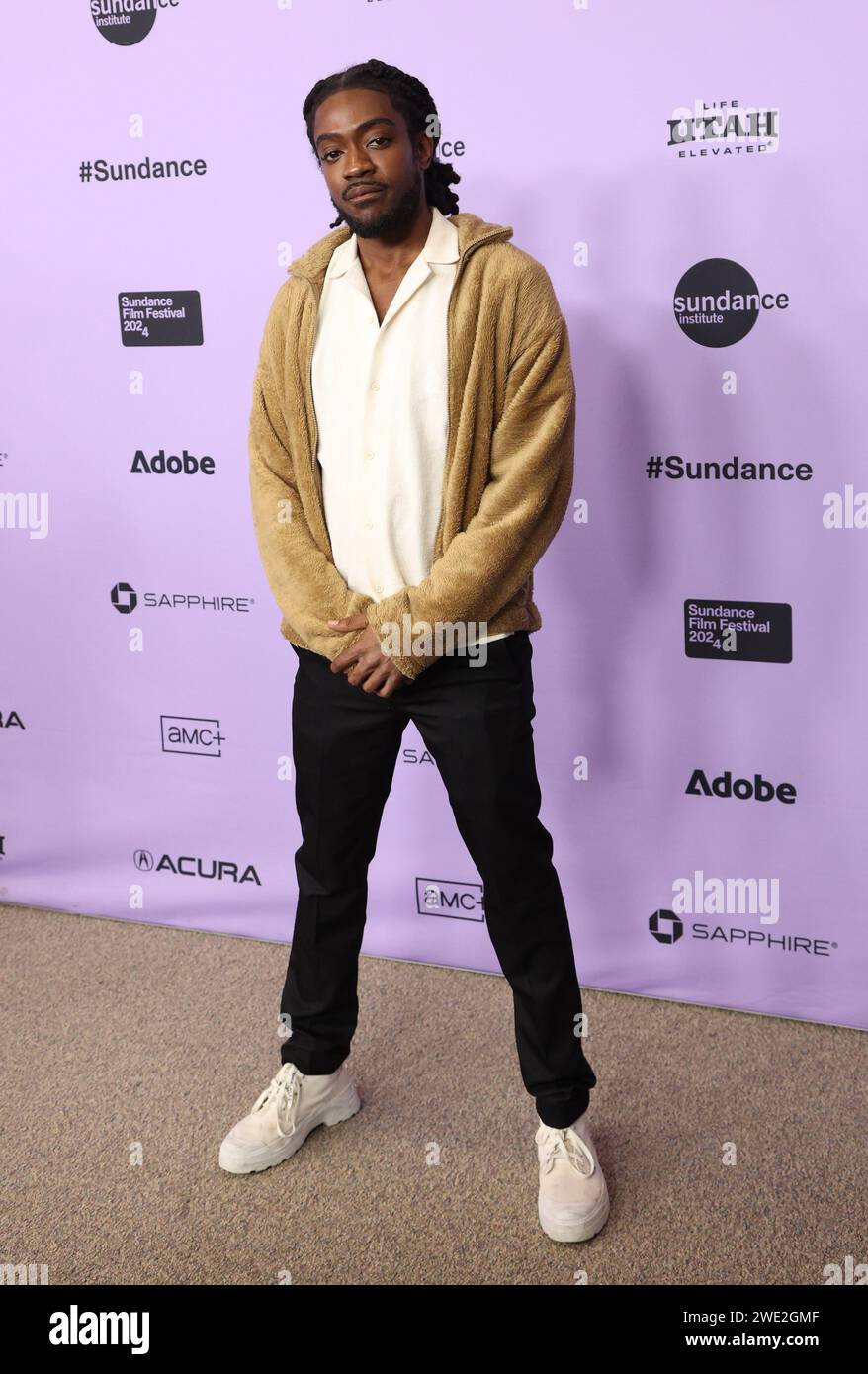 Park City, USA. 22nd Jan, 2024. Curt Morlaye arriving to the “Rob Peace ...