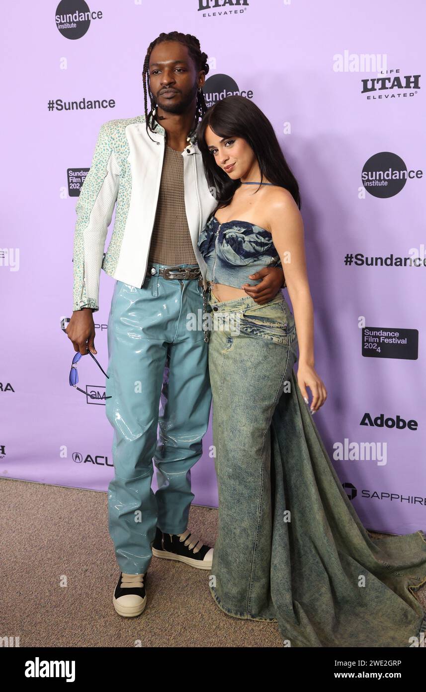 Park City, USA. 22nd Jan, 2024. Jay Will and Camila Cabello arriving to ...