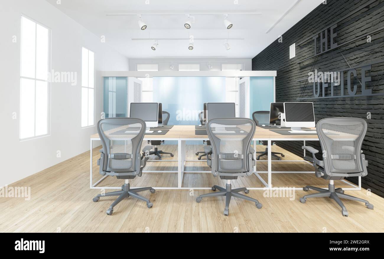 modern office interior design Stock Photo - Alamy