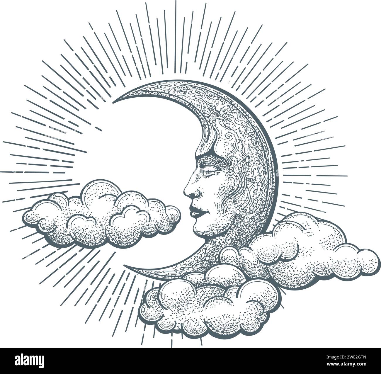 Engraved face Cut Out Stock Images & Pictures - Alamy