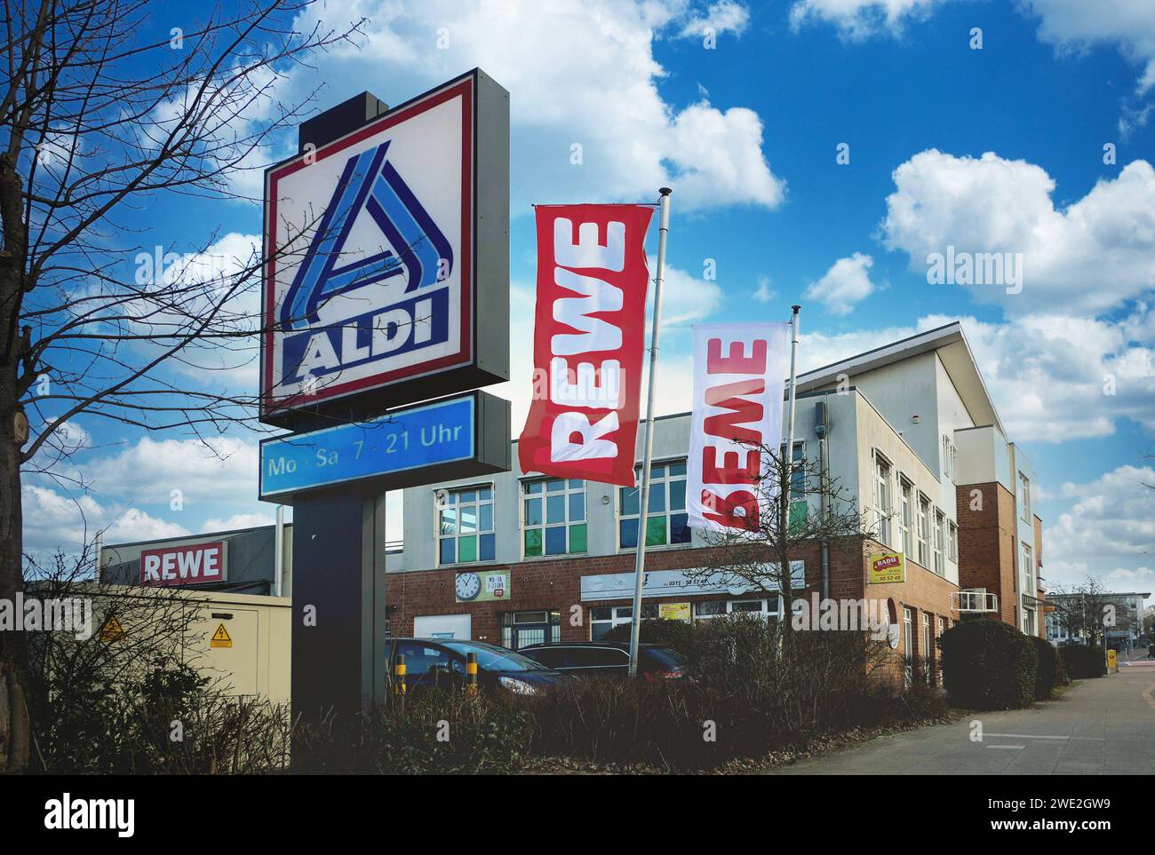 Aldi flags hi-res stock photography and images - Alamy