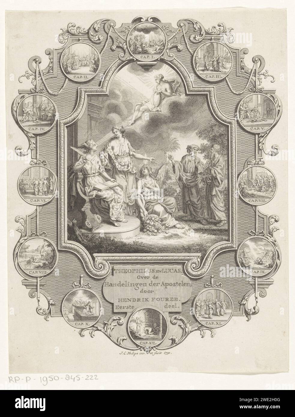 Allegorical representation with poetry, truth, Theofilus and Lucas de ...