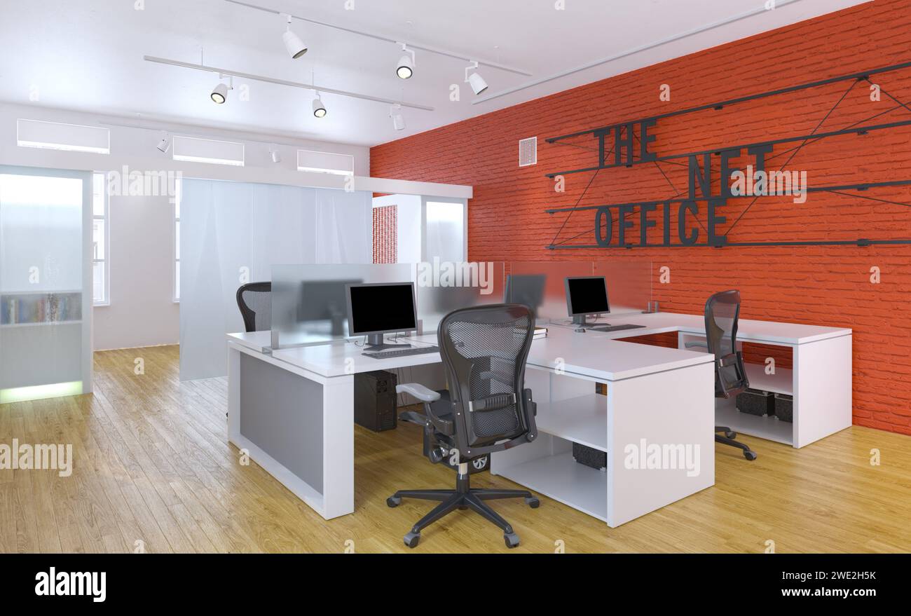 modern office interior design Stock Photo - Alamy
