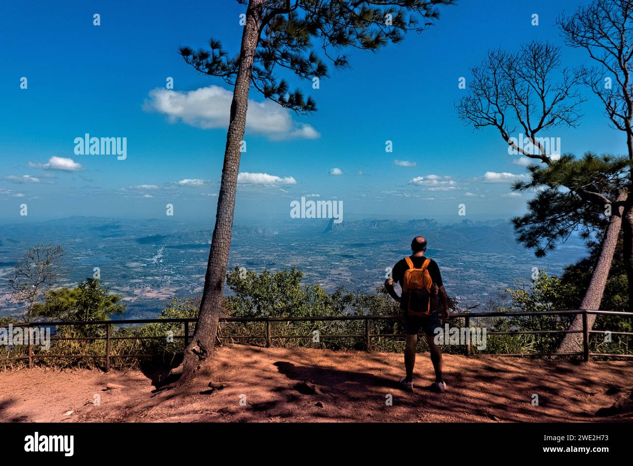 View of Pha Nok Kao and Phu Pha Man National Park from the top of Phu ...