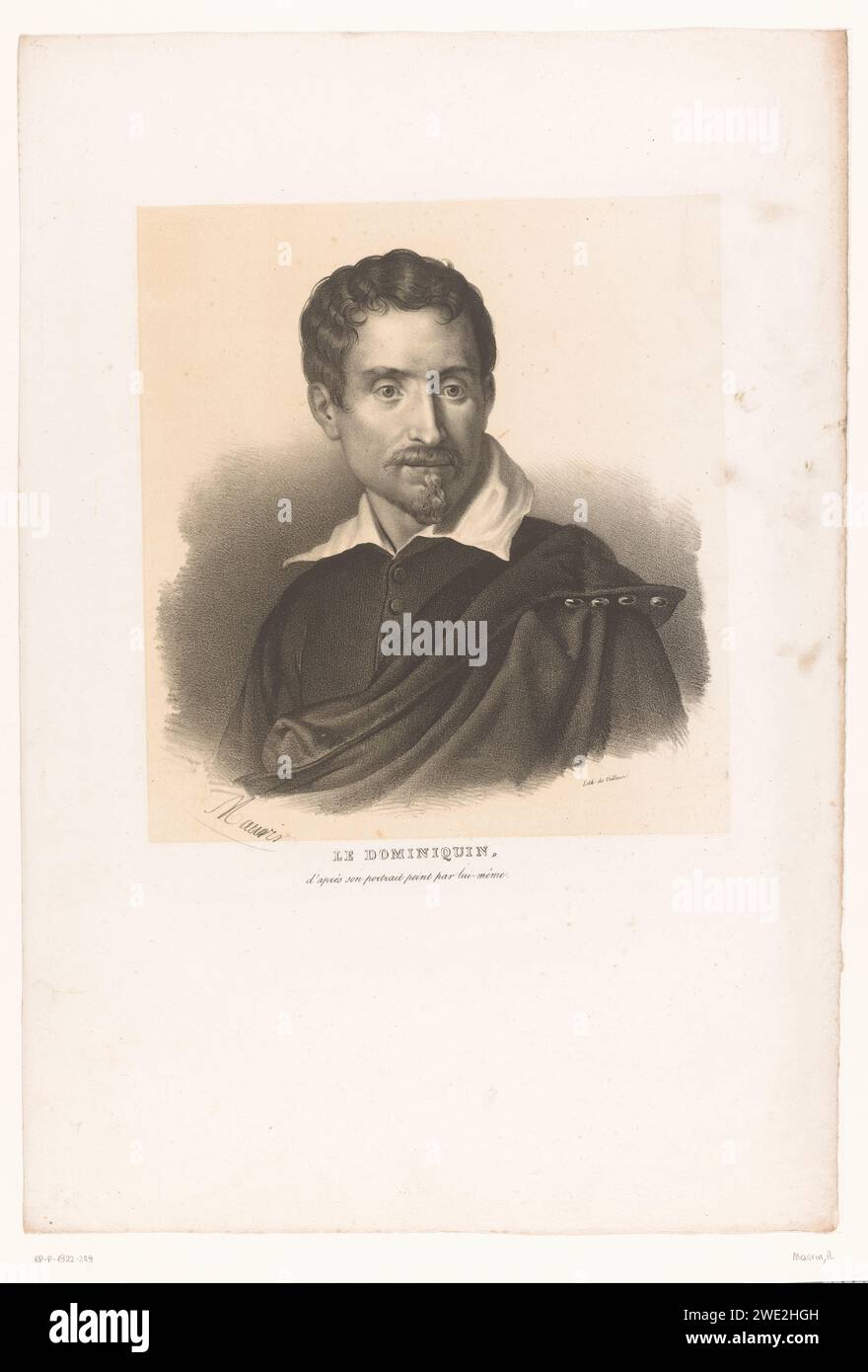 Portret Van Domenichino, Nicolas Maurin, After Domenichino, c. 1826 ...
