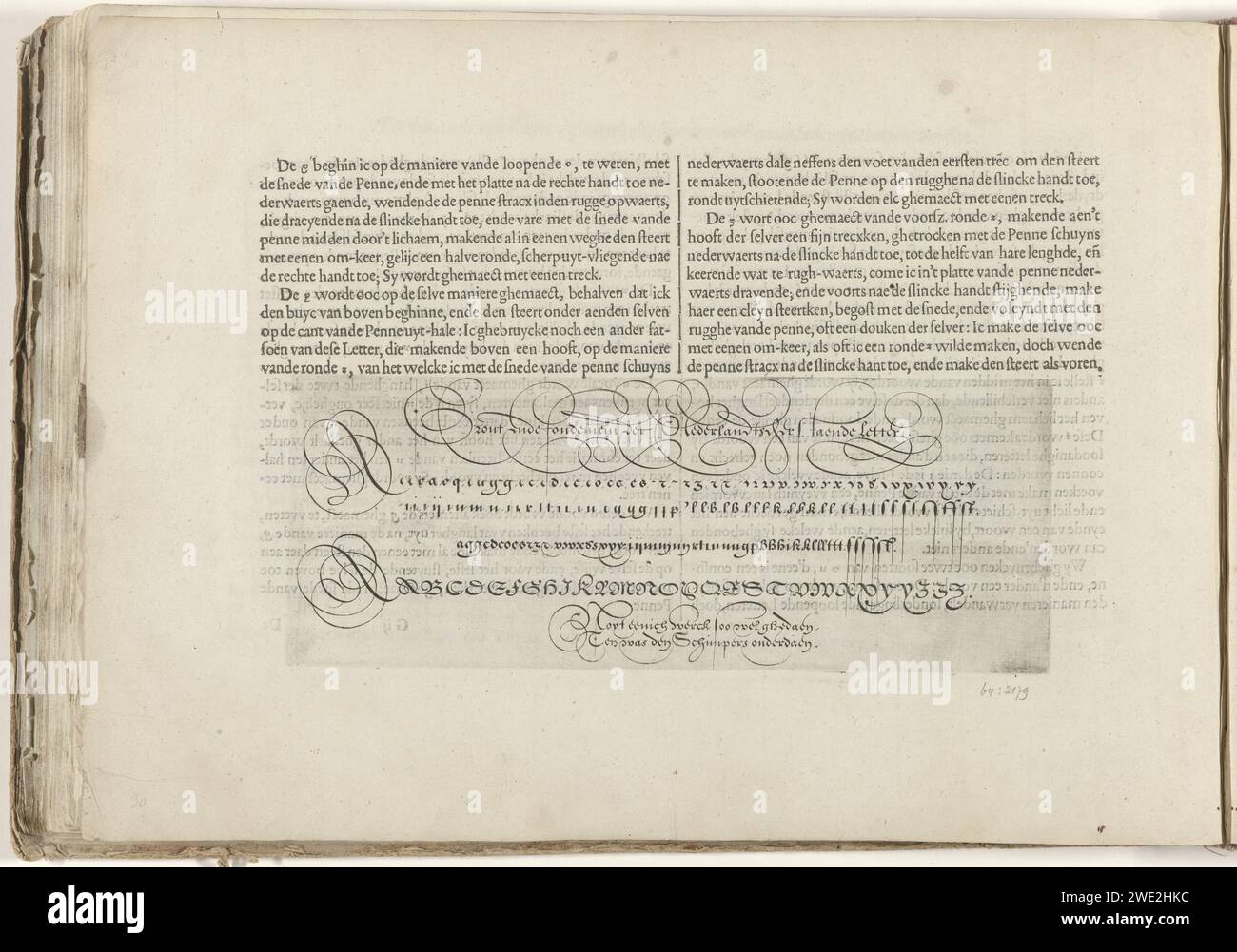 Instruction when writing the Dutch letters (fifth continuation) and a ...