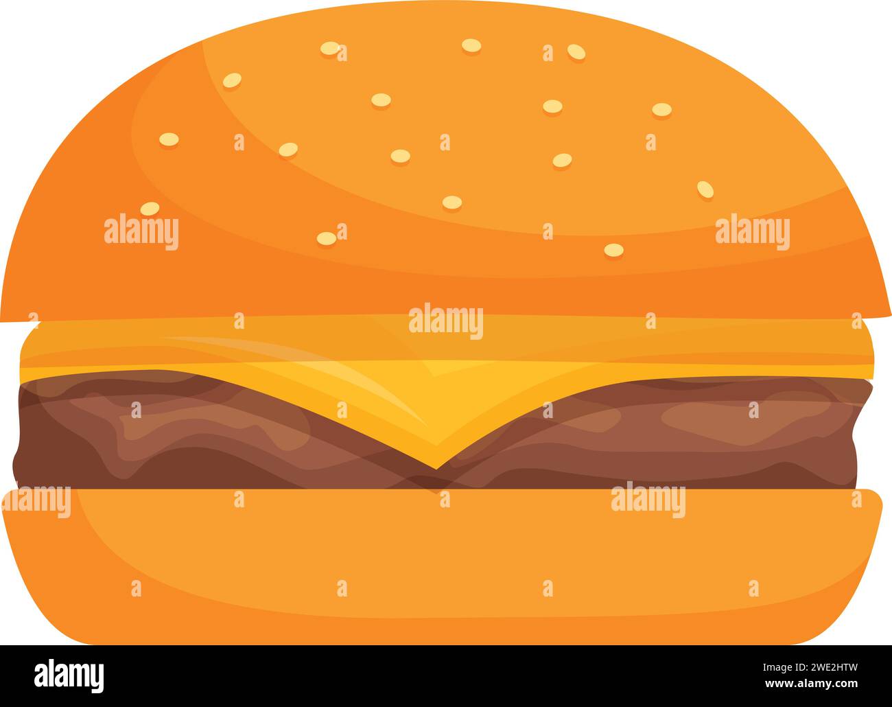 Gastronomic burger icon cartoon vector. Beef juicy. Slice dual leaves ...