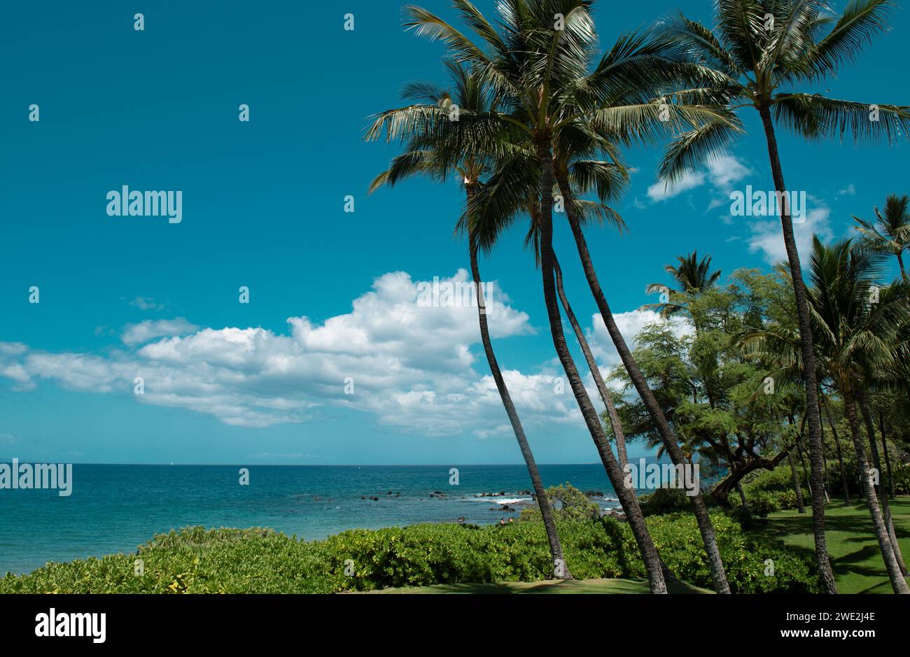 Scenic Hawaiian landscape. Scene Beach on the Island of Maui, Hawaii ...